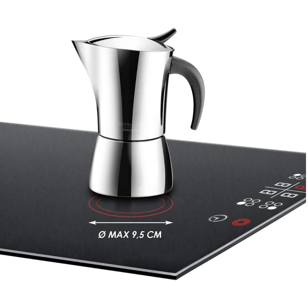 Macchinetta Caffè Moka TESCOMA 6 Tazze Caffettiera Induzione - 647106 ...