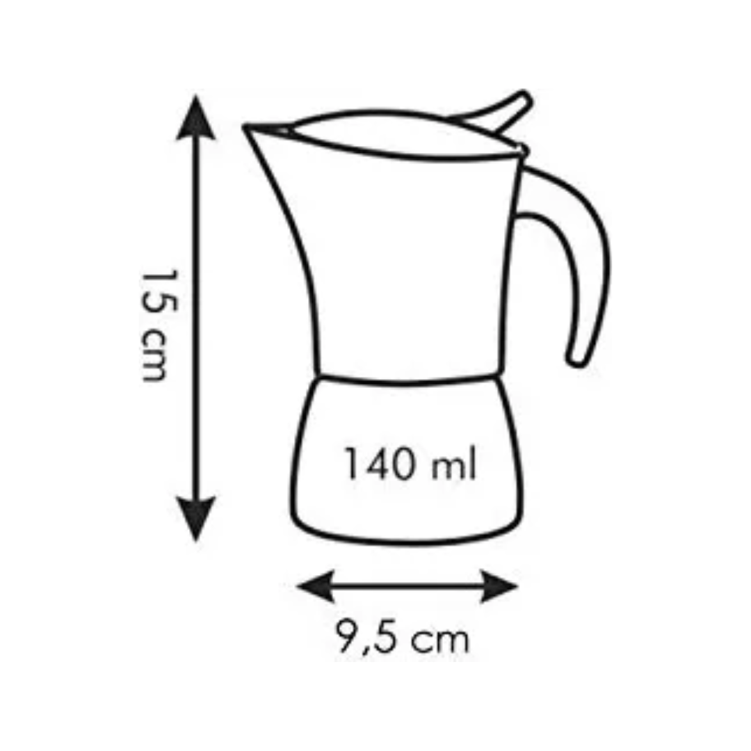 Macchinetta Caffè Moka TESCOMA 6 Tazze Caffettiera Induzione - 647106 ...